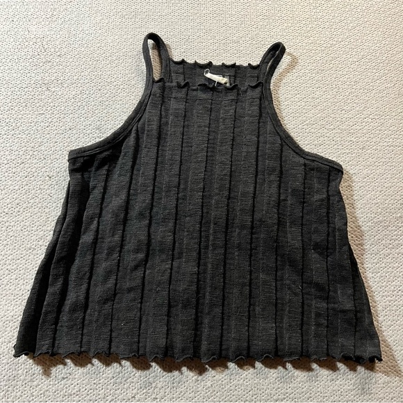 Akemi + Kin | Tops | Akemi Kin Womens Black Square Neck Ribbed Knit ...
